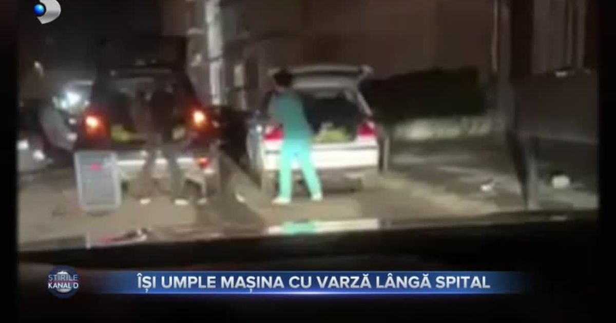 Își umple mașina cu varză lângă spital - Stirile Kanal D