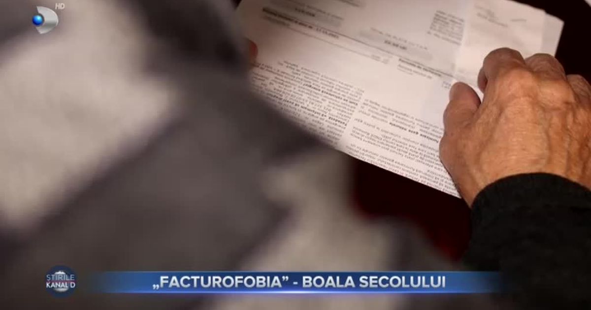 ”Facturofobia” - boala secolului - Stirile Kanal D