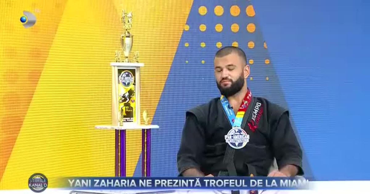 Yani Zaharia, campion de aur la Kempo - Stirile Kanal D
