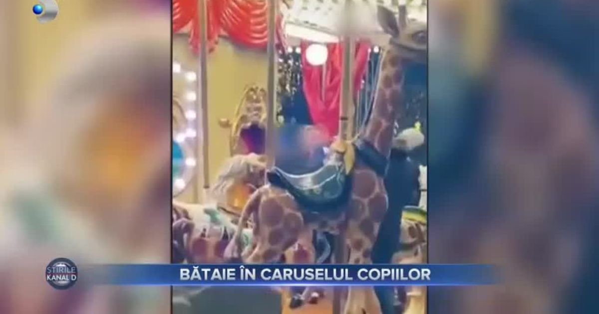 Bătaie în caruselul copiilor - Stirile Kanal D