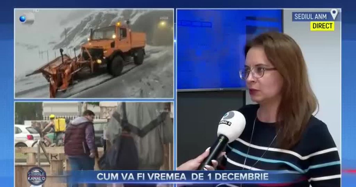 Cum va fi vremea de 1 decembrie - Stirile Kanal D