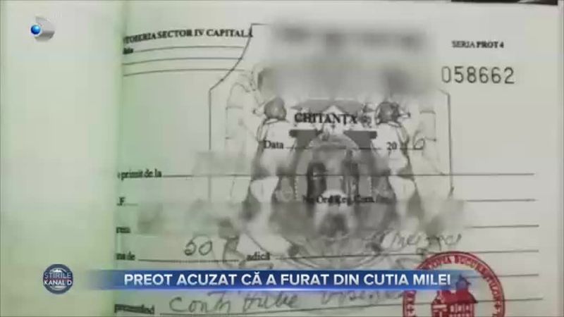 Preot acuzat că a furat din cutia milei - Stirile Kanal D