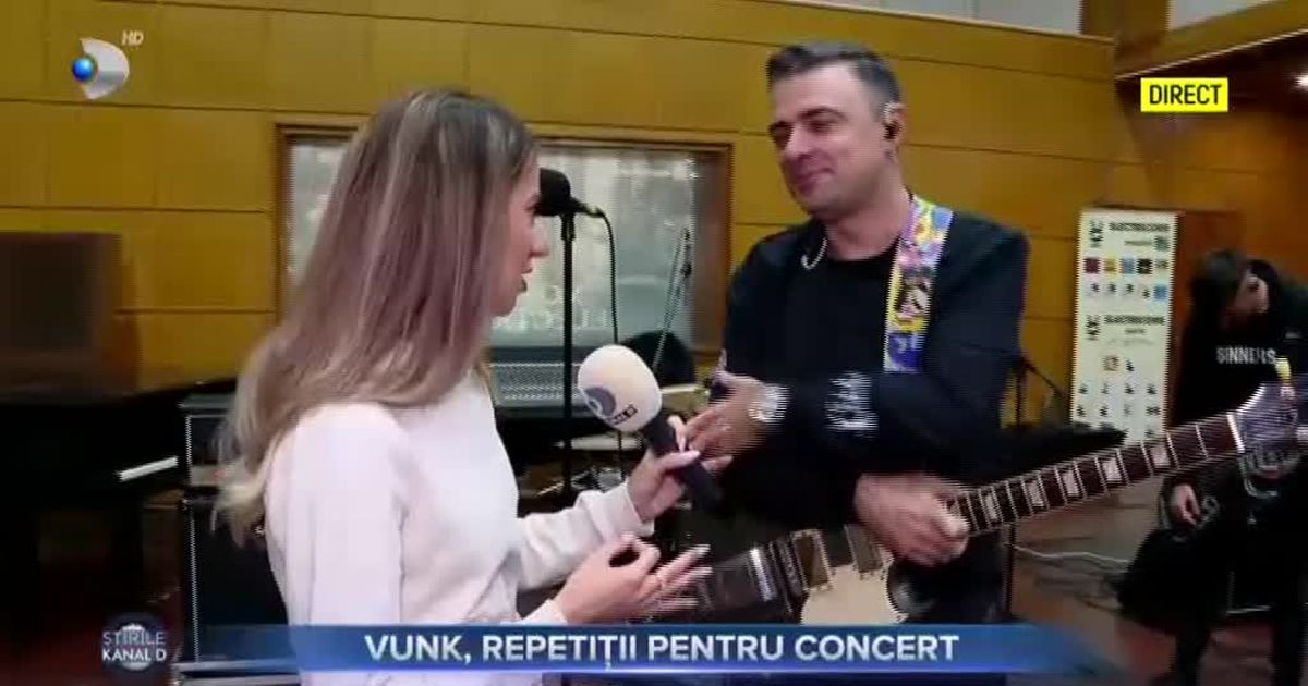 Vunk, repetiții pentru concert - Stirile Kanal D