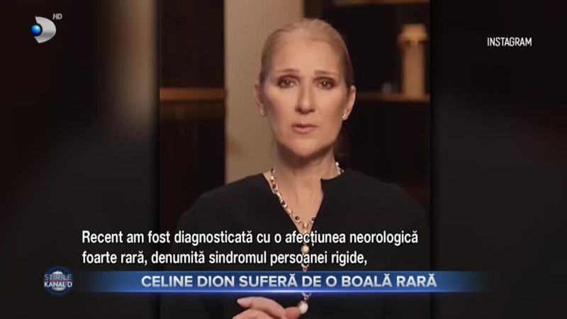 Celine Dion suferă de o boală rară - Stirile Kanal D