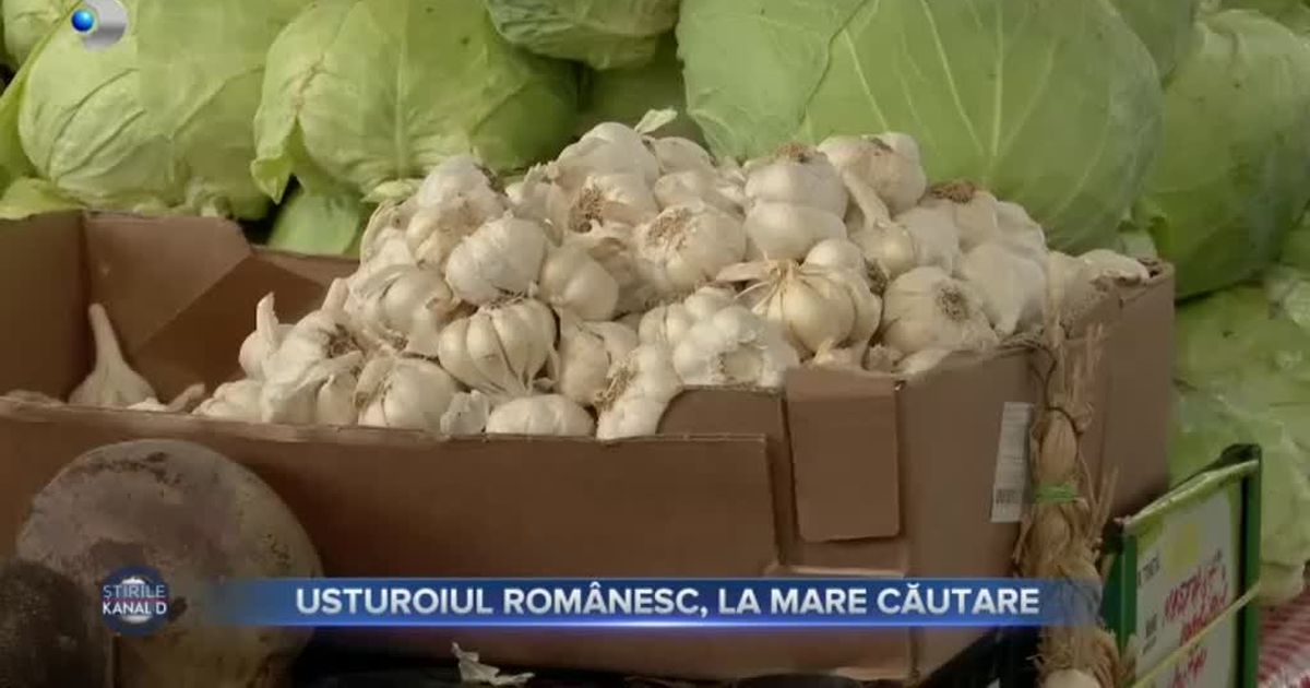 Usturoiul românesc, la mare căutare - Stirile Kanal D