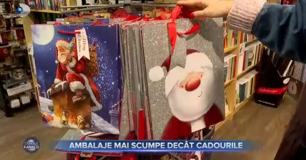Ambalaje mai scumpe decât cadourile - Stirile Kanal D