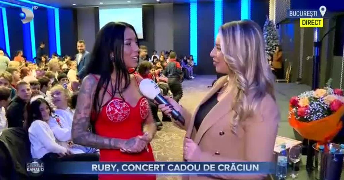 Ruby, concert cadou pentru Crăciun - Stirile Kanal D