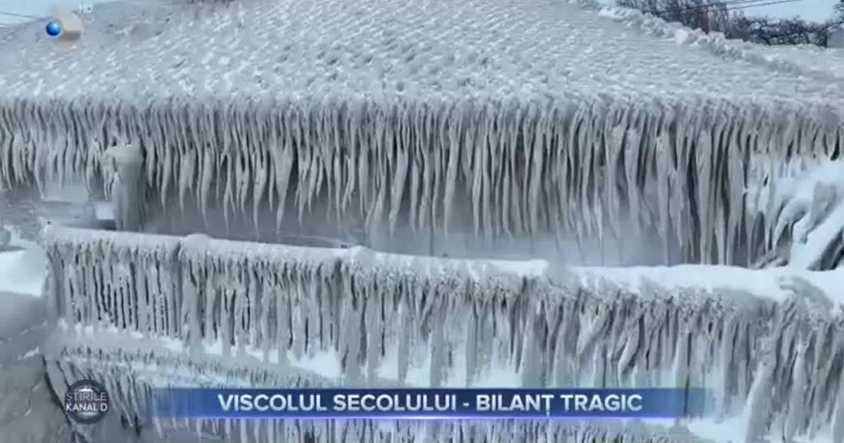 Viscolul secolului- bilanț tragic - Stirile Kanal D