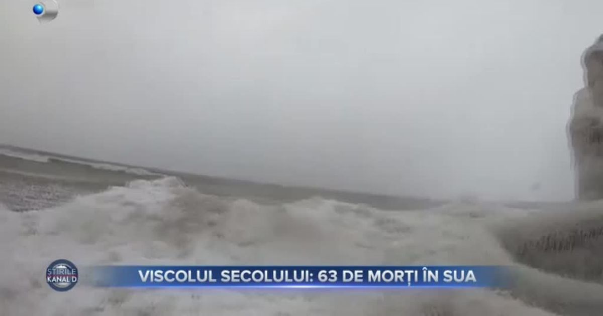 Viscolul secolului - 63 de morți în SUA - Stirile Kanal D