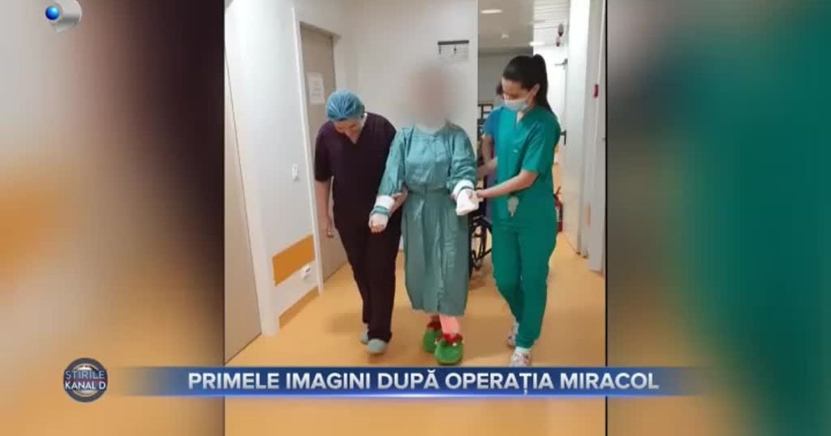 Primele imagini după operația miracol - Stirile Kanal D