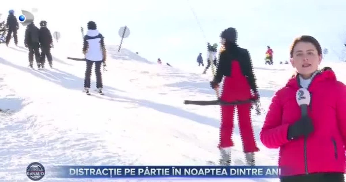 Distracție pe pârtie în noaptea dintre ani - Stirile Kanal D