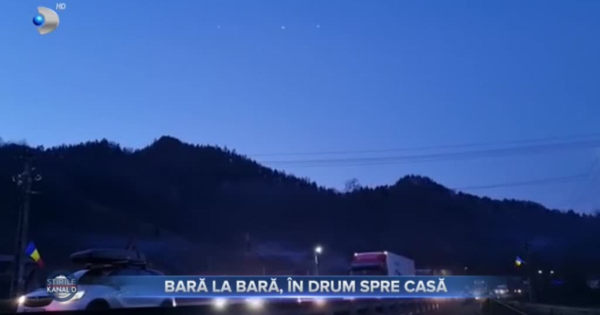 Bară la bară, în drum spre casă - Stirile Kanal D