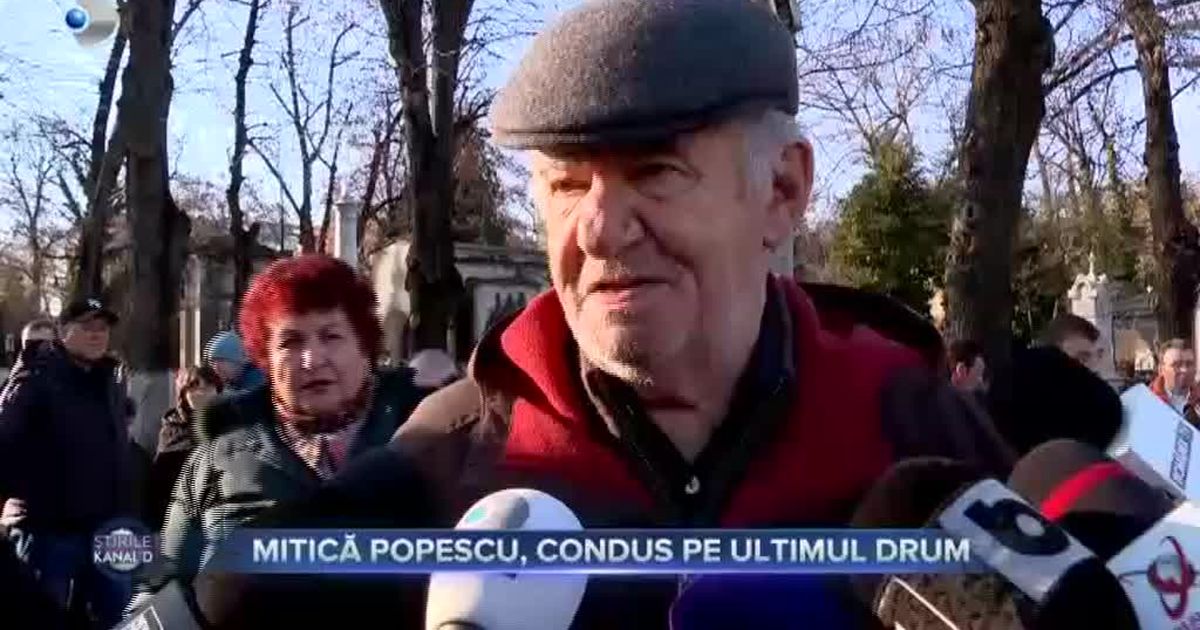 Mititică Popescu, condus pe ultimul drum - Stirile Kanal D