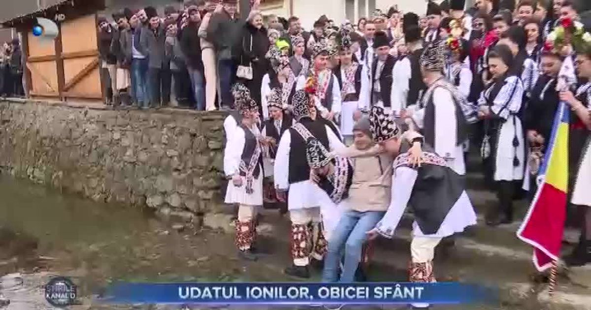 Udatul Ionilor, obicei sfânt - Stirile Kanal D