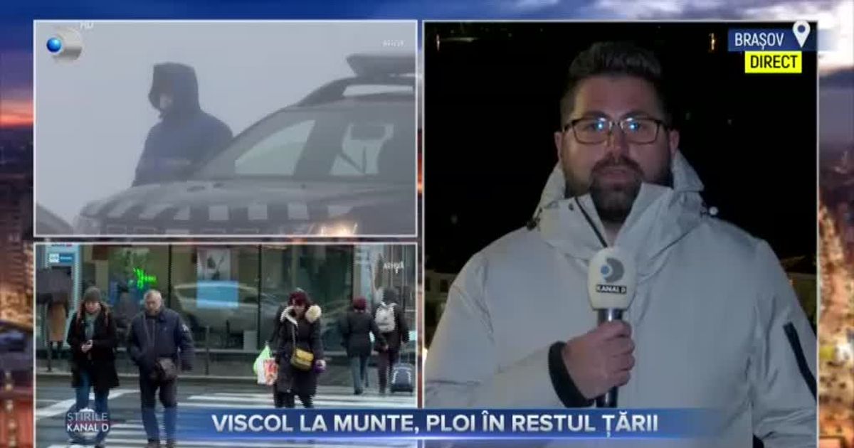 Viscol la munte, ploi în restul țării - Stirile Kanal D