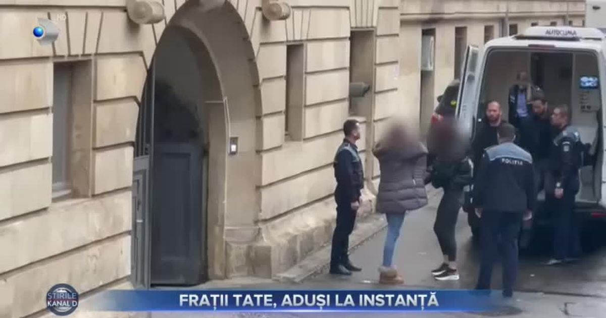 Frații Tate, aduși la instanță - Stirile Kanal D