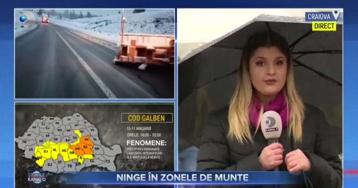 Ninge în zonele de munte - Stirile Kanal D