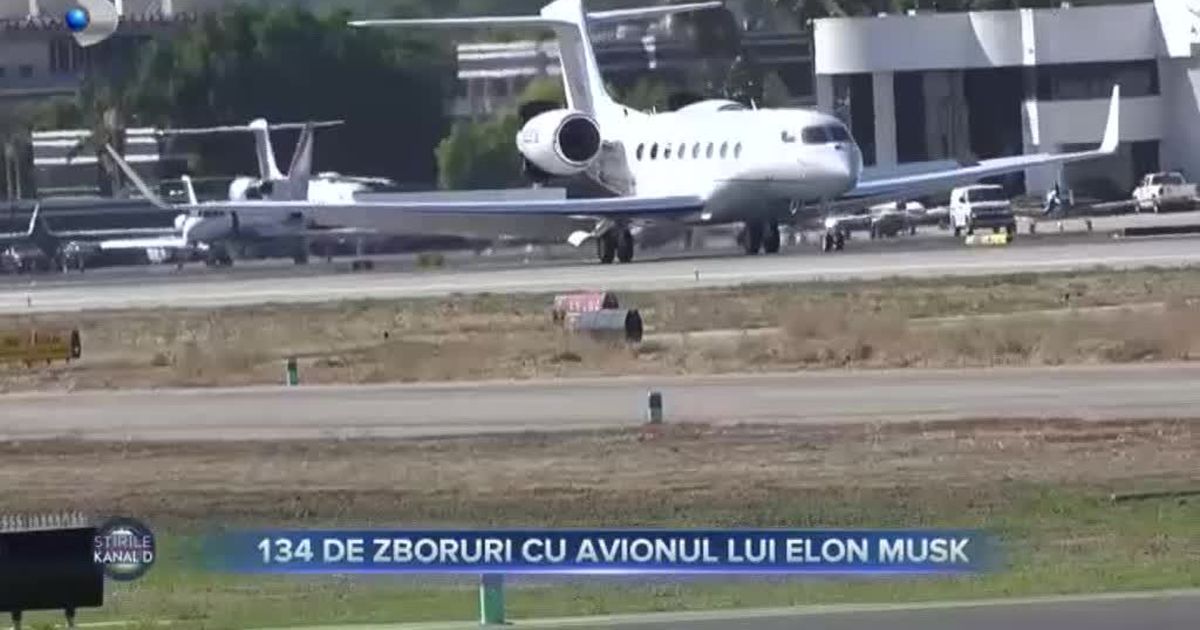 134 De zboruri cu avionul lui Elon Musk - Stirile Kanal D
