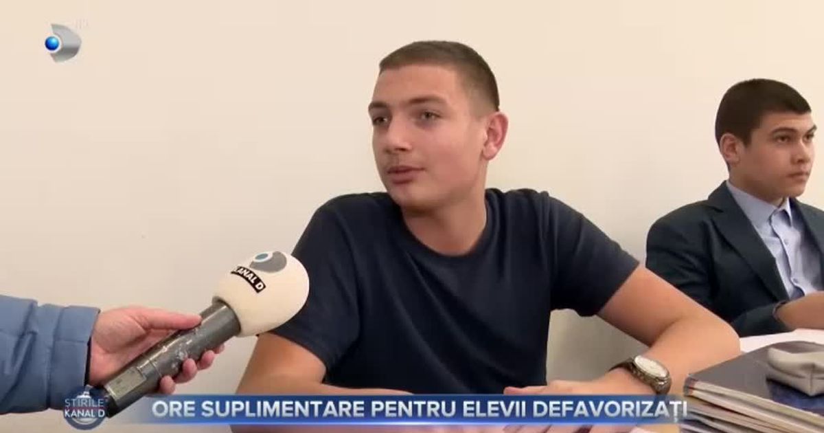 Ore suplimentare pentru elevii defavorizați - Stirile Kanal D