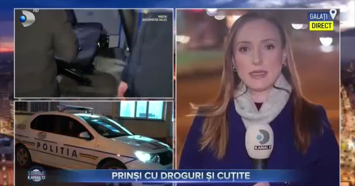 Prinși cu droguri și cuțite - Stirile Kanal D