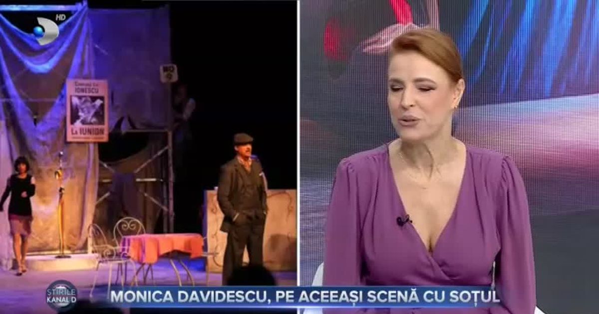 Monica Davidescu, pe aceeași scenă cu soțul - Stirile Kanal D