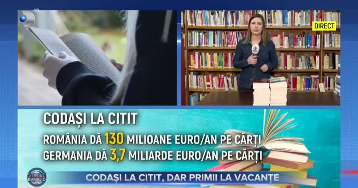 Codași la citit, dar primii la vacanțe - Stirile Kanal D