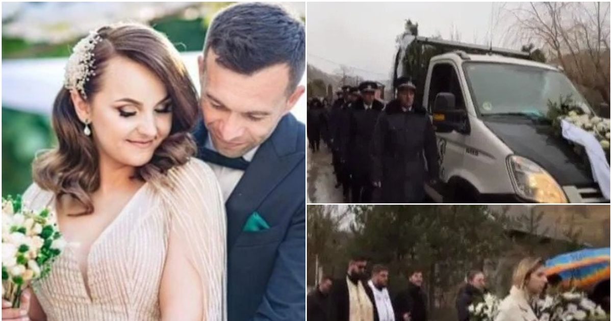 Alexandra și Nicu au fost conduși pe ultimul drum. Apropiații soților ...