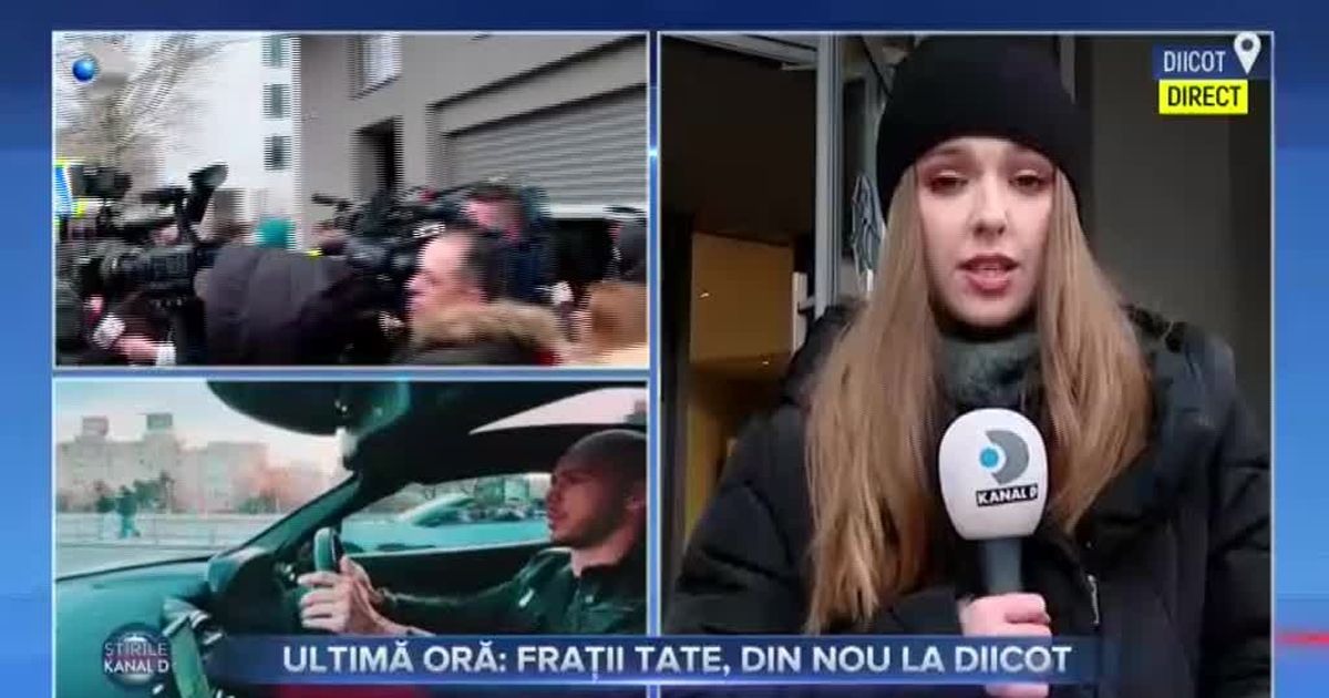 Ultimă oră - frații Tate, din nou la DIICOT - Stirile Kanal D