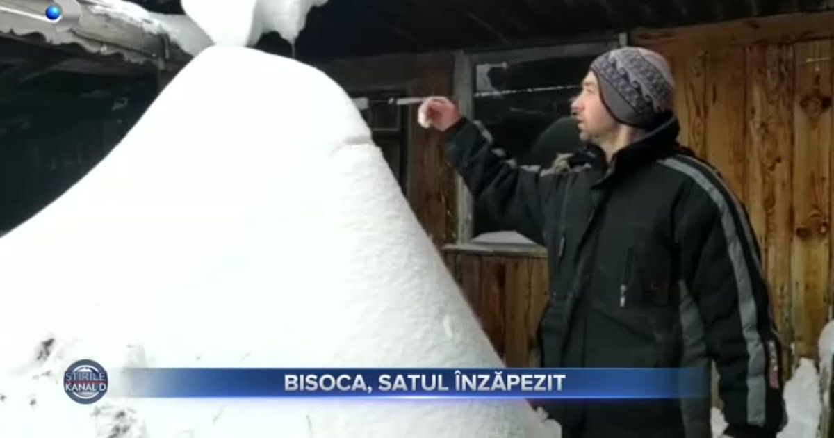 Bisoca, satul înzăpezit - Stirile Kanal D