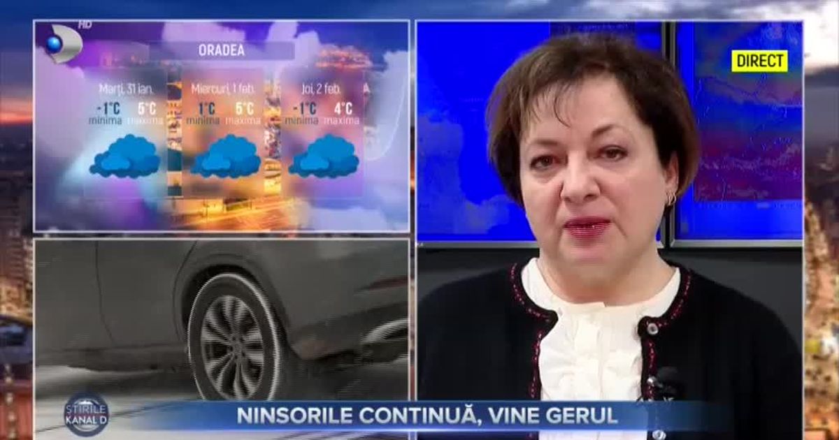 Ninsorile continuă, vine gerul - Stirile Kanal D