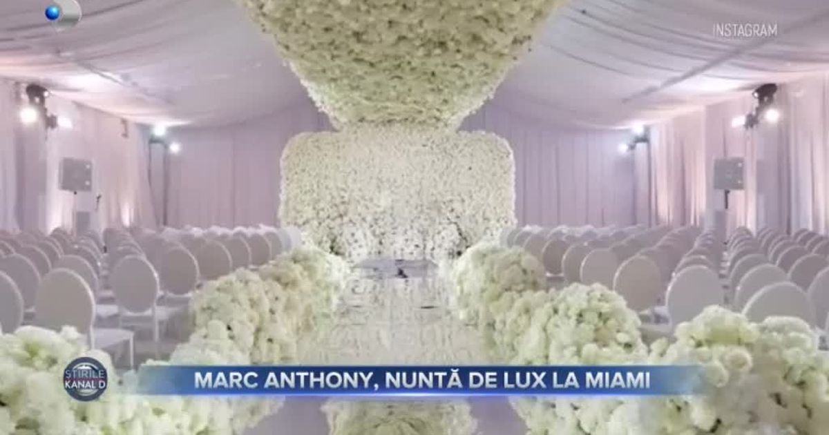 Marc Anthony, nuntă de lux la Miami - Stirile Kanal D