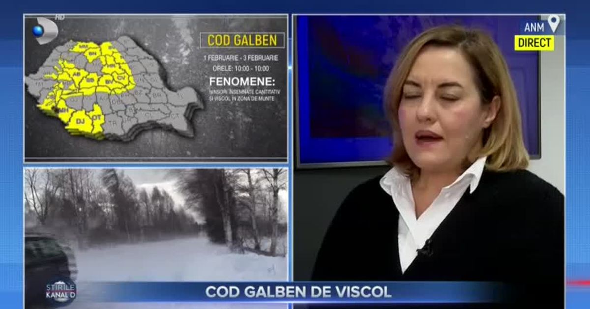 Se întoarce viscolul în mai multe județe - Stirile Kanal D