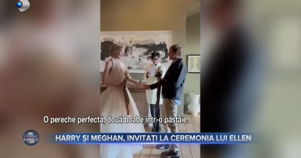 Harry și Meghan, invitați la ceremonia lui Ellen - Stirile Kanal D