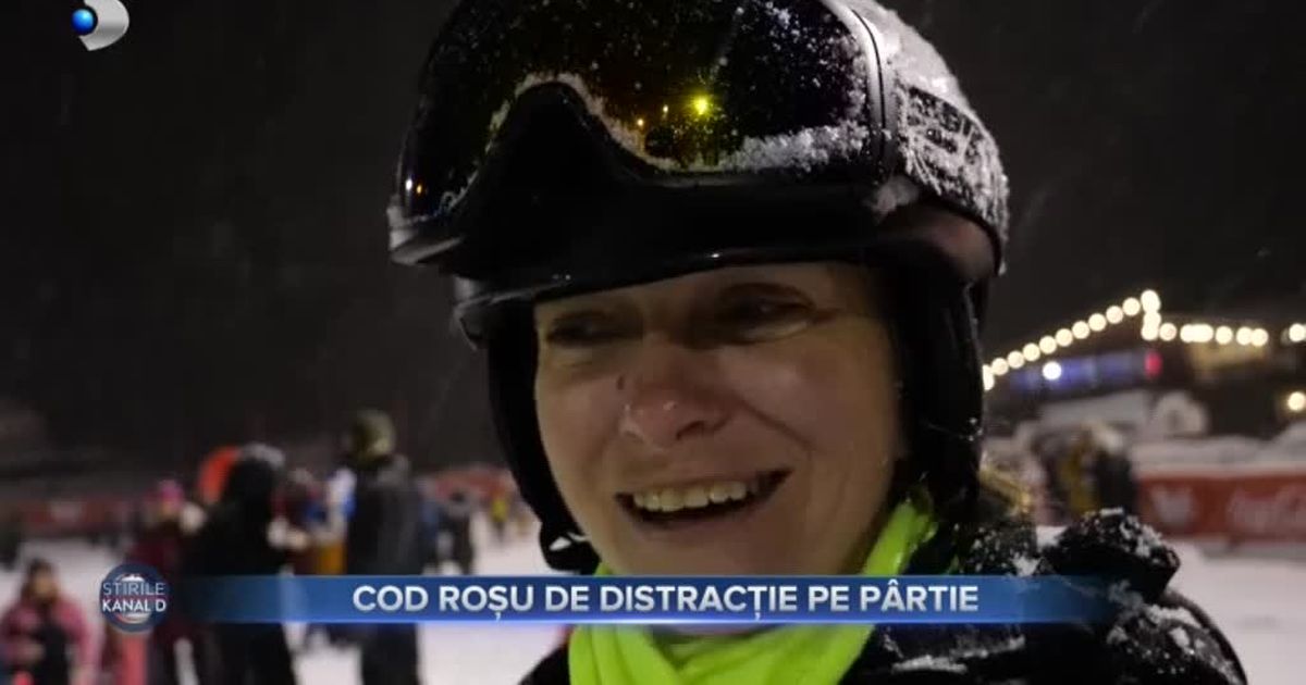 Cod roșu de distracție pe pârtie - Stirile Kanal D