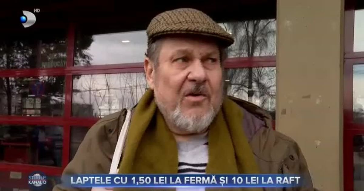 Laptele cu 1,50 lei la fermă și 10 lei la raft - Stirile Kanal D