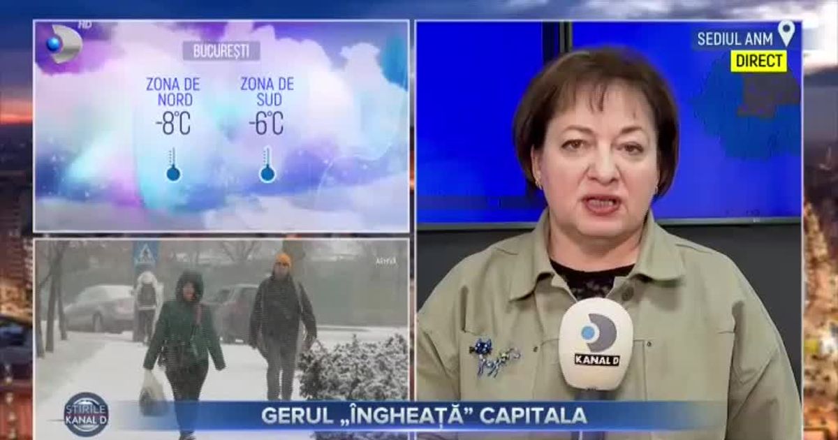 Gerul „îngheață” Capitala - Stirile Kanal D