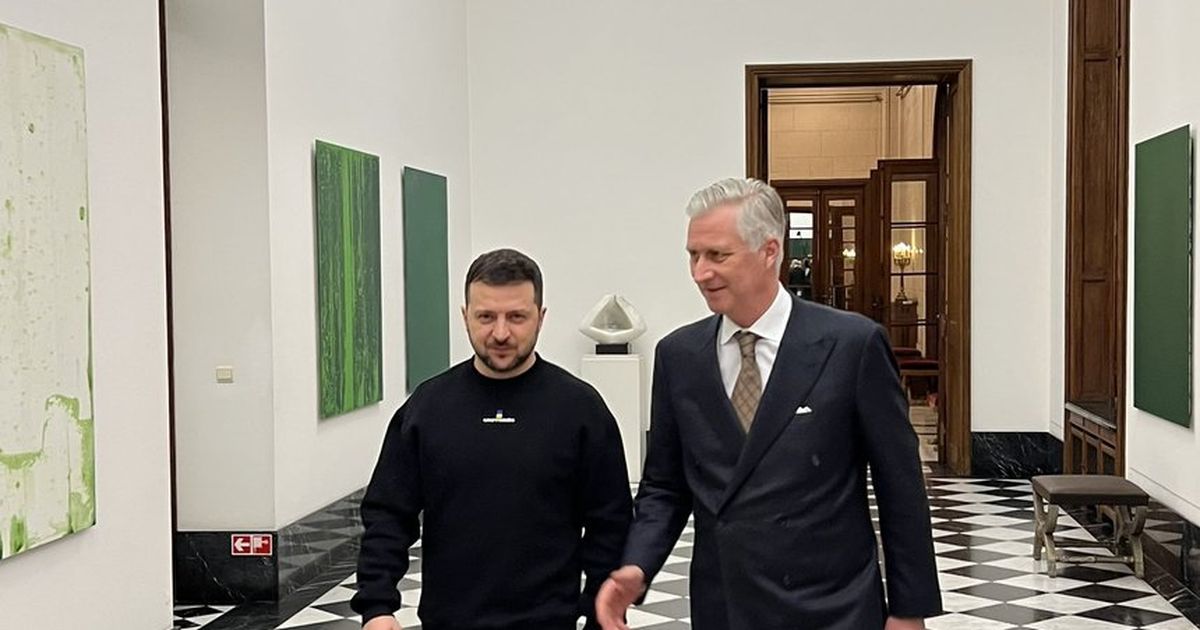 Președintele Ucrainei a fost primit de Regele Filip al Belgiei ...