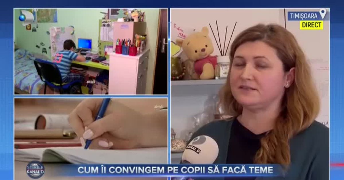 Cum îi convingem pe copii să facă teme - Stirile Kanal D