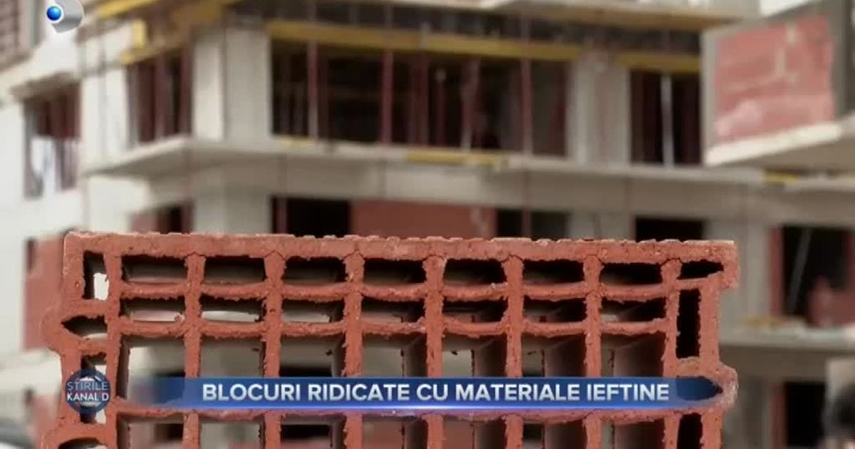 Blocuri ridicate cu materiale ieftine - Stirile Kanal D