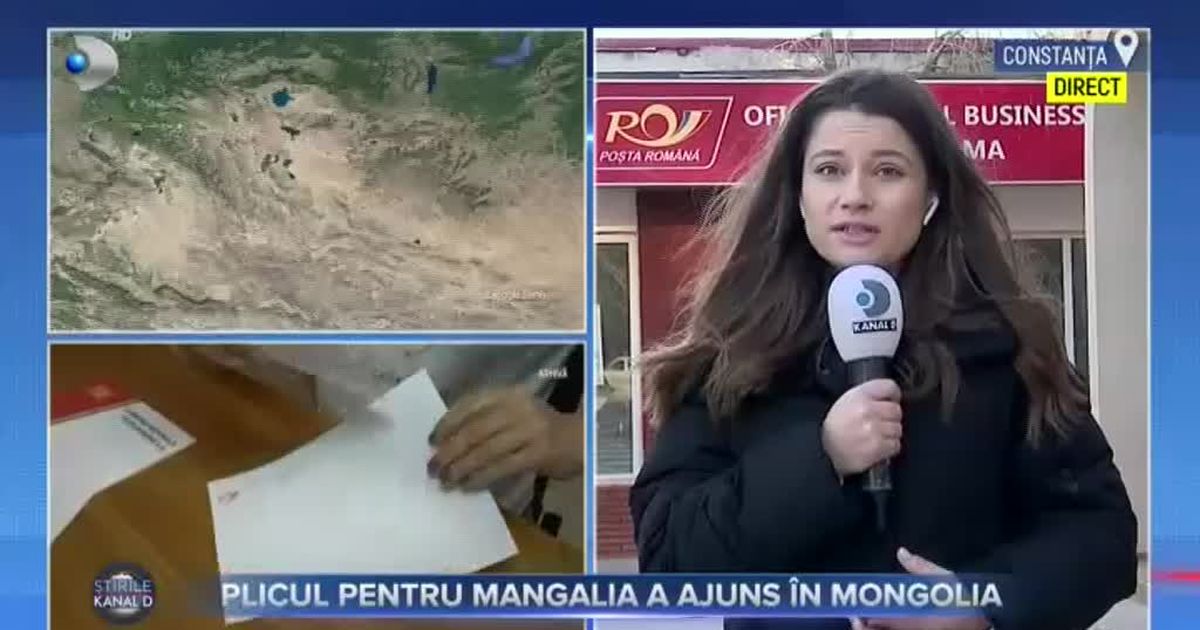 Plicul pentru Mangalia a ajuns în Mongolia - Stirile Kanal D