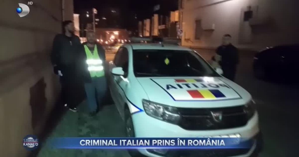 Criminal italian prins în România - Stirile Kanal D