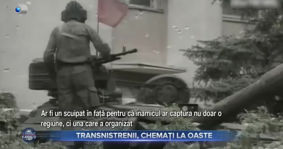 Transnistrenii, chemați la oaste - Stirile Kanal D