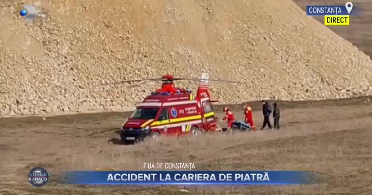 Accident la cariera de piatră - Stirile Kanal D