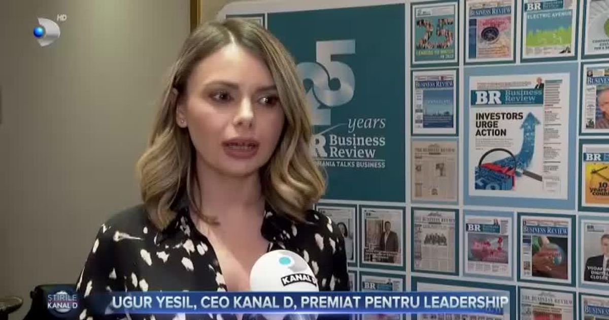 Ugur Yesil, CEO Kanal D, premiat pentru leadership - Stirile Kanal D