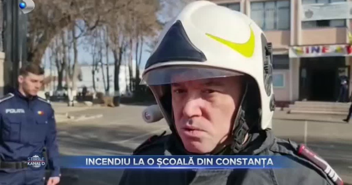 Incendiu la o școală din Constanța - Stirile Kanal D