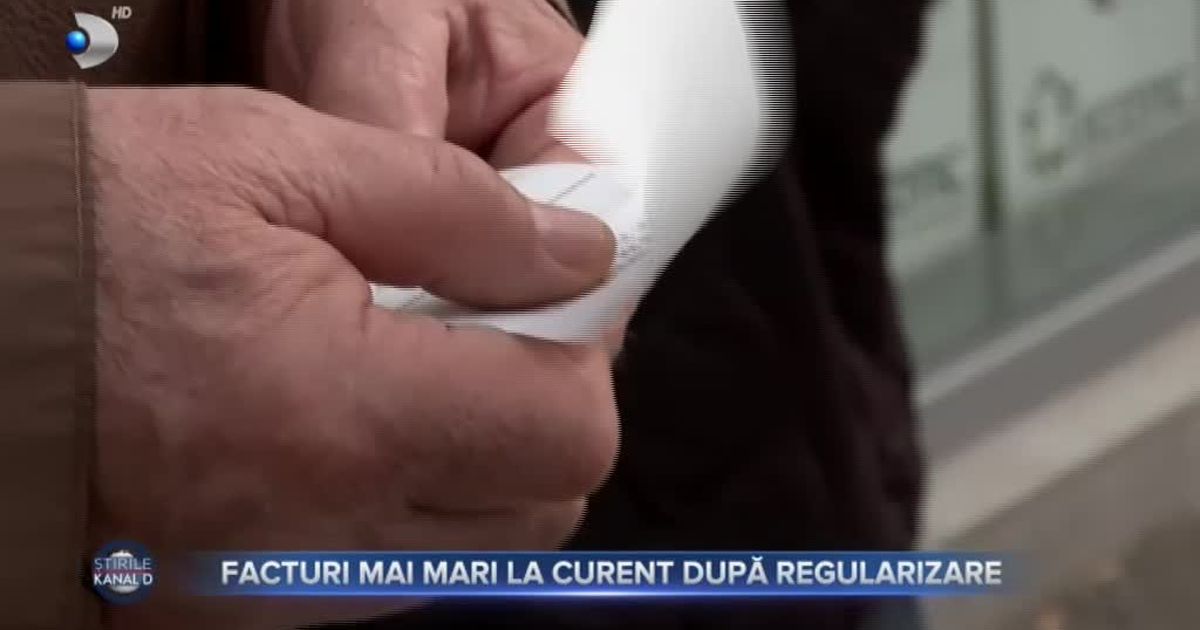Facturi mai mari la curent după regularizare - Stirile Kanal D