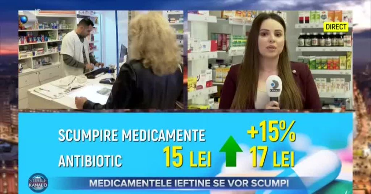 Medicamentele ieftine se vor scumpi - Stirile Kanal D