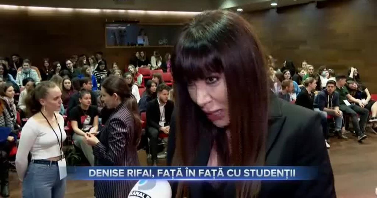 Denise Rifai, față în față cu studenții - Stirile Kanal D