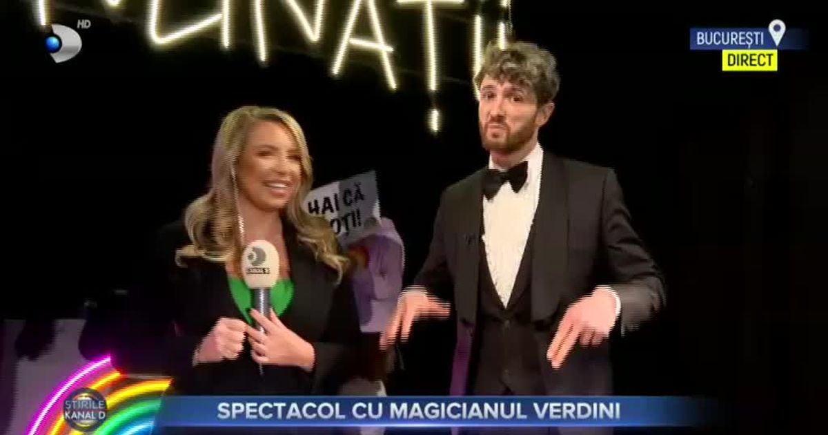 VIDEO- Magicianul Verdini, show la Sala Dalles - Stirile Kanal D