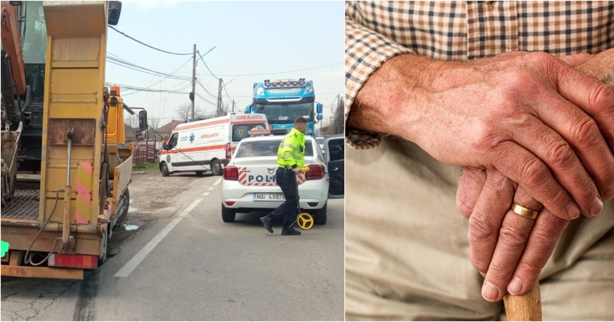 FOTO/VIDEO - Un pieton de 91 de ani a murit, după ce a fost lovit de un camion pe o trecere de ...